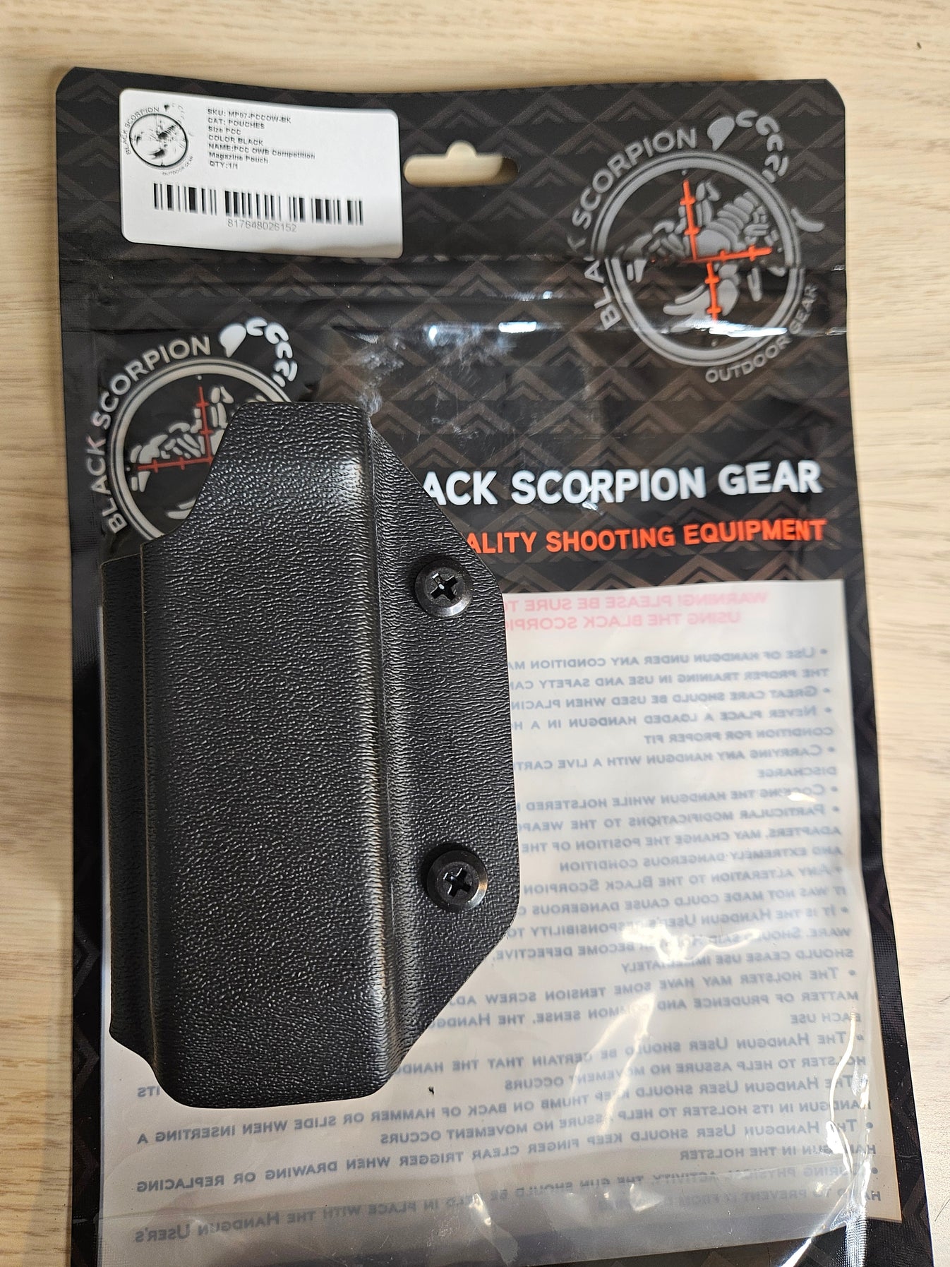 BLACK SCORPION PCC GLOCK 9MM MAG POUCH – Null's LLC